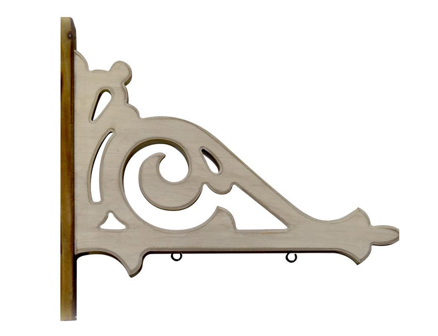 Architectural White-Washed Wall Bracket - $39 | Linen Pear Home